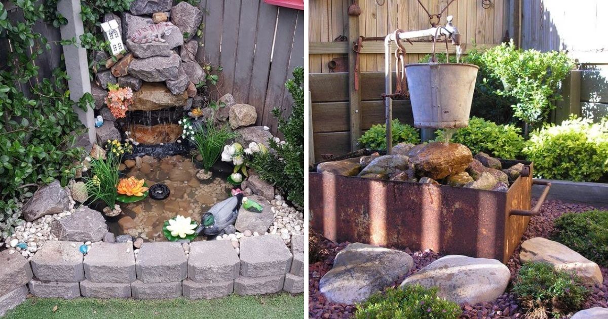 28 Jaw-Dropping Water Feature Ideas for Yard Corner