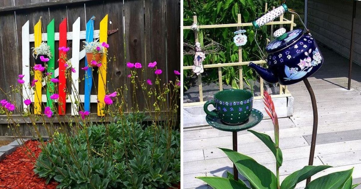 30 Amazing Repurposed Front Yard Decorating Ideas