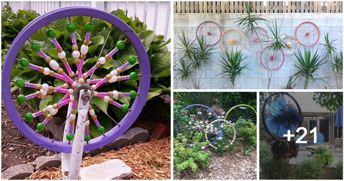 25 Utterly Clever Projects to Reuse Old Wheels in Your Garden