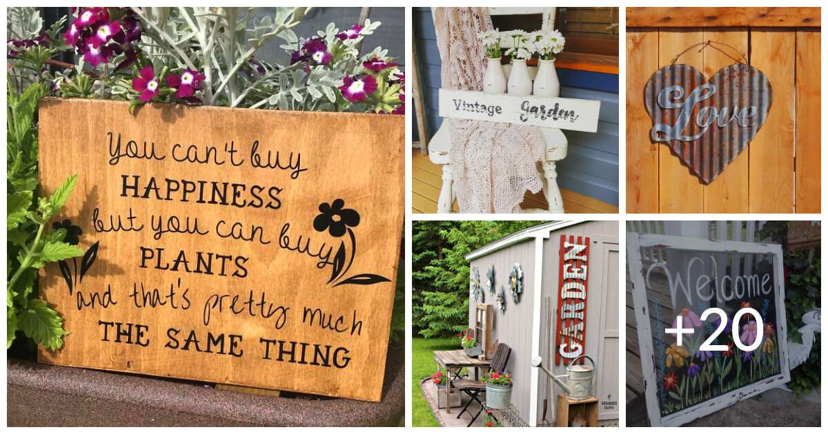 43 Homemade Garden Signs For Your Garden