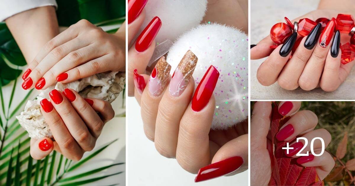 20+ Trendy Red Nail Ideas To Wear All Year Long