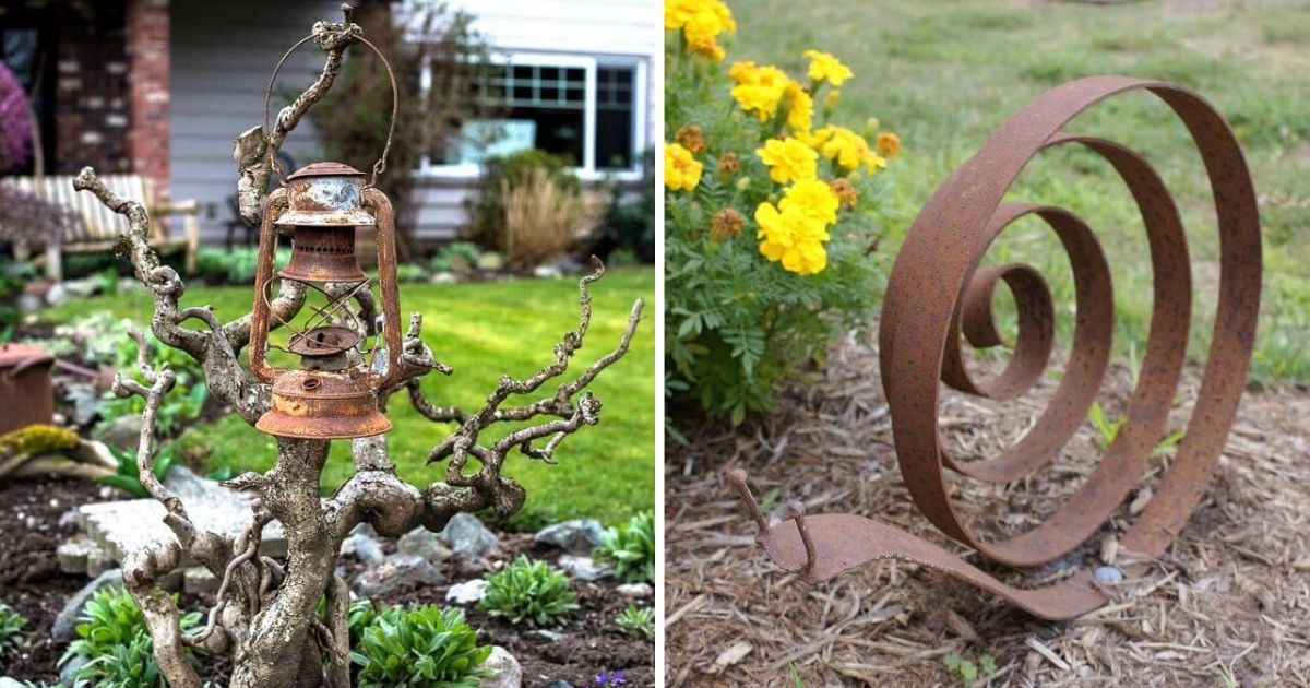 41 DIY Rusty Garden Junk Ideas