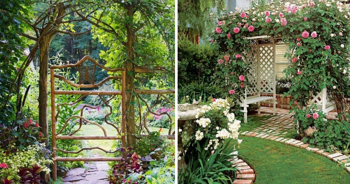 39 Beautiful Garden Trellis, Arbor Inspirations To Enhance Your Landscaping