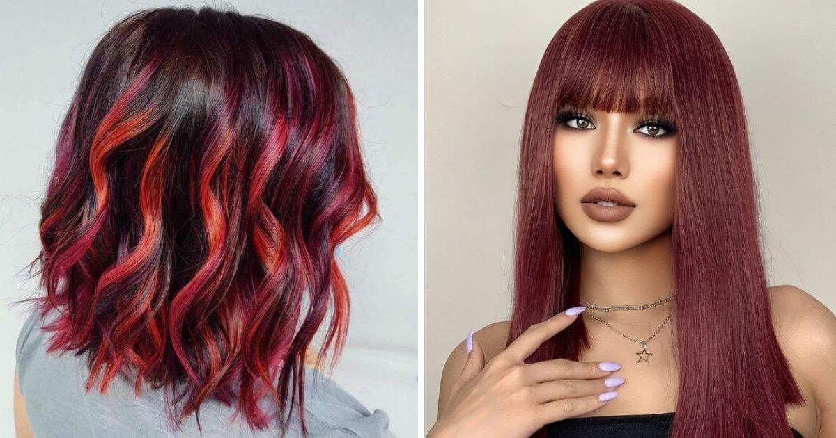 30 Exotic Dark Red Hair Colors Ideas To Keep Your Hair On Fleek