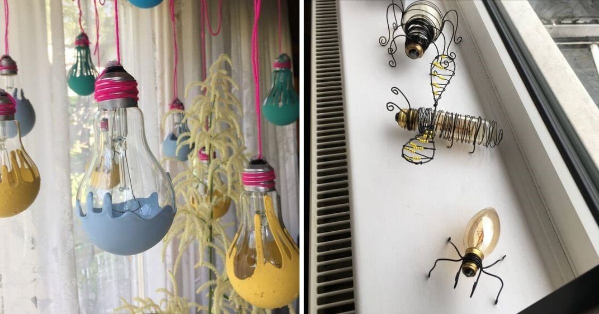 17 Creative Recycled Light Bulb Ideas For Your Next Home Decorating ...