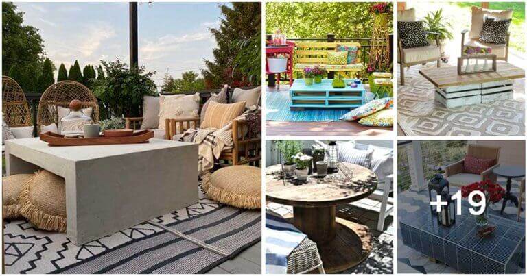 24 Creative DIY Patio Coffee Table Ideas On A Budget