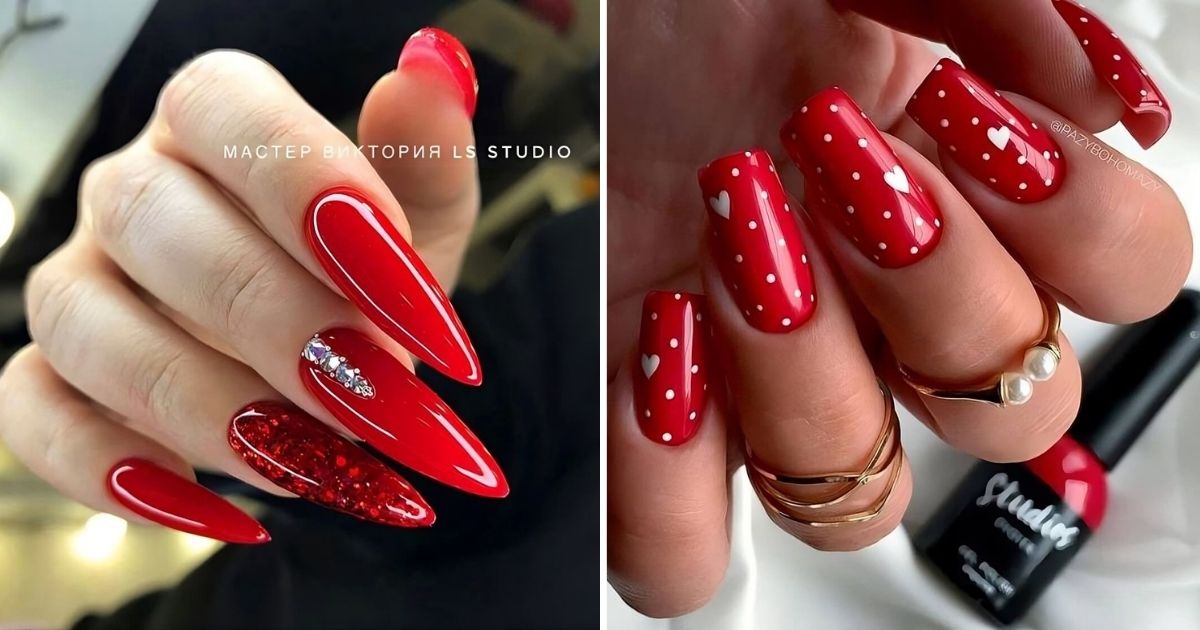30 One-Of-A-Kind Red Nail Designs To Impress Anybody