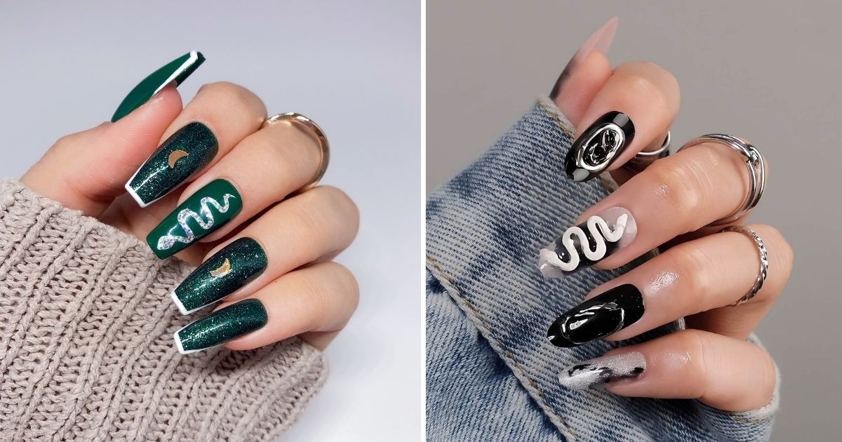 30 Seductive Snake Nail Designs To Release Your Inner Seductress