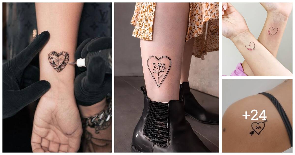 27 Adorable Mini Heart Tattoo Designs To Charm Everybody