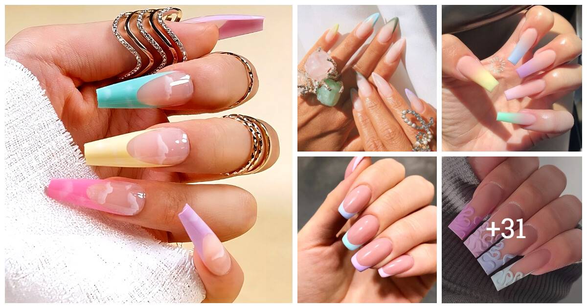 35 Pastel French Manicure To Look Pretty All Year Long