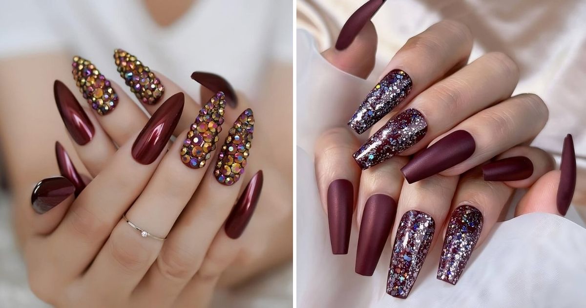 30 Burgundy Nail Designs To Awaken Your Inner Seductive
