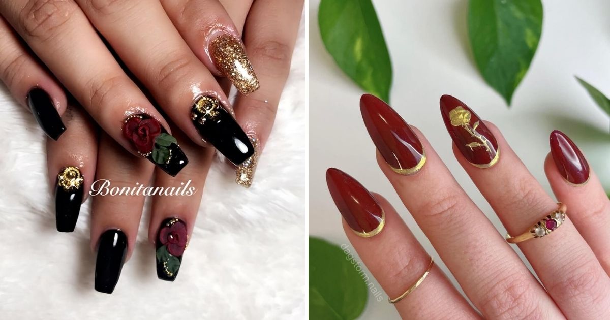 30 Rose Nail Designs That Will Leave Everybody In Awe