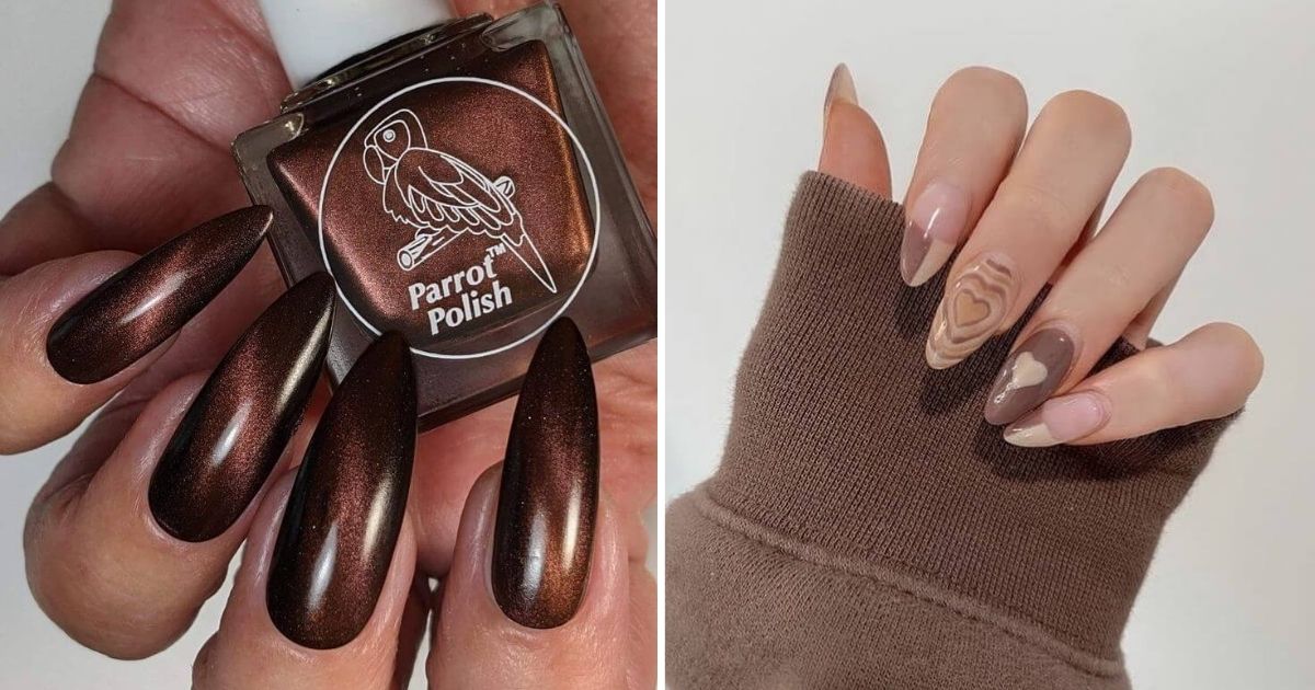 It's Time To Lean Into The Top 25+ Brown Nail Trends
