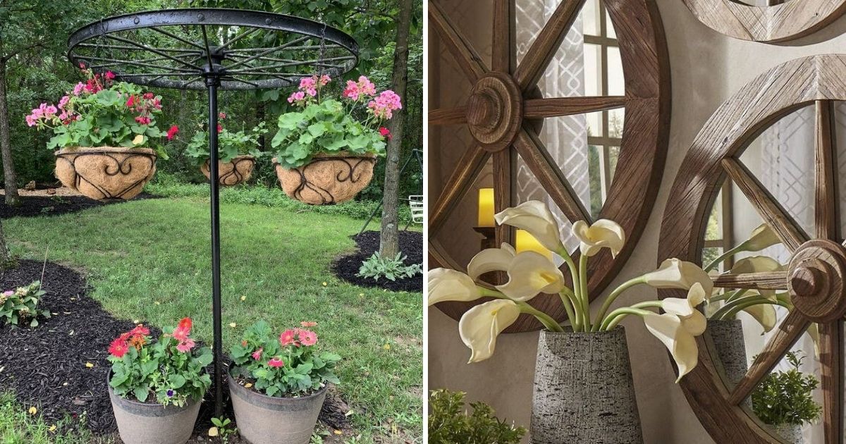 Repurpose Wagon Wheel With These 26 Ideas
