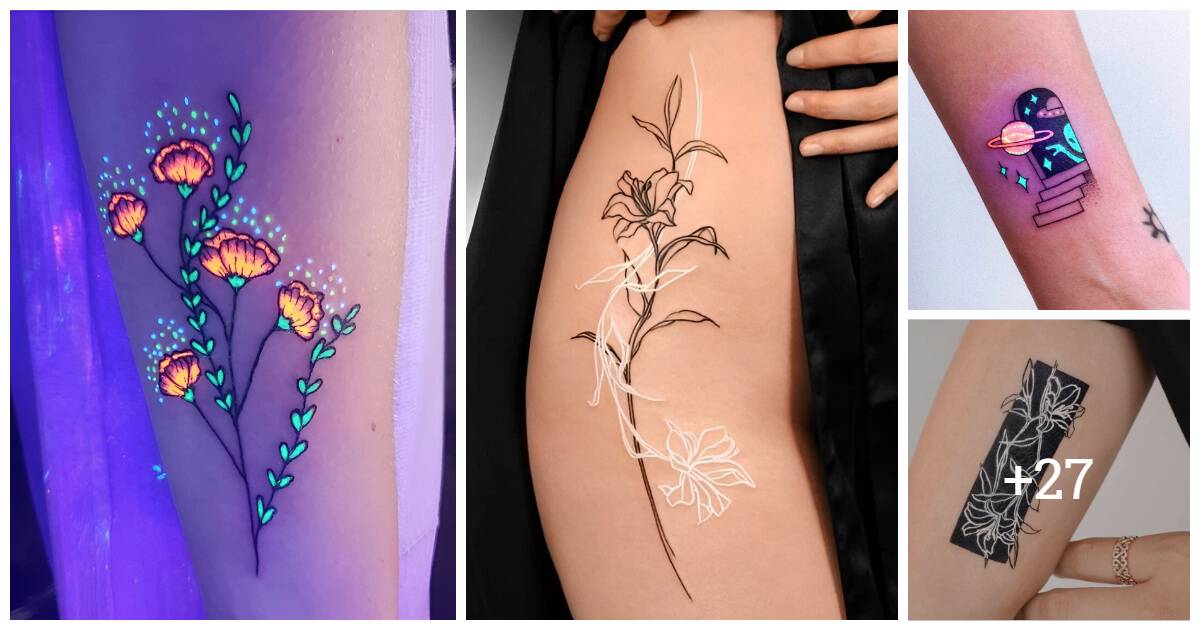 The Prettiest White Ink And Glow In The Dark Tattoos You’ll Ever See