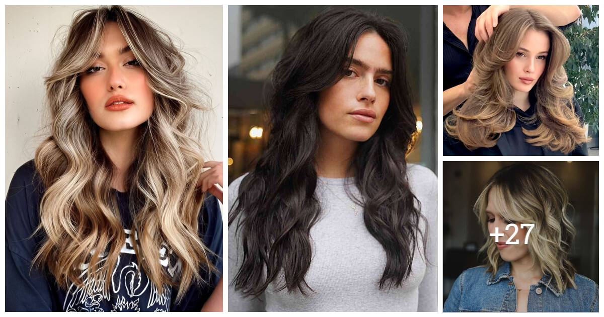 30 Face-Framing Layered Hair Ideas To Rock With Curtain Bangs