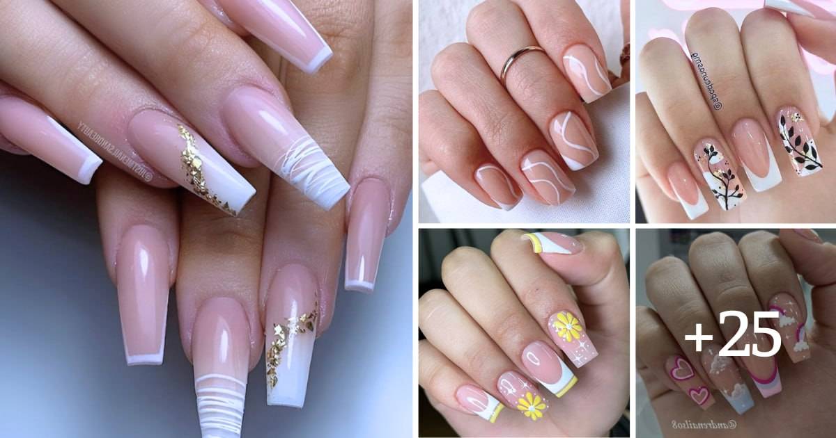 30 Ultimate Chic French Tip Square Nail Designs