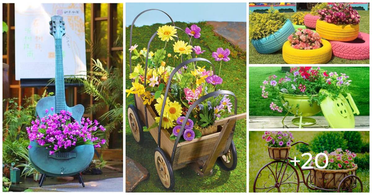 Revamp Your Front Yard With 25 Repurposed Creative Decorating Front ...
