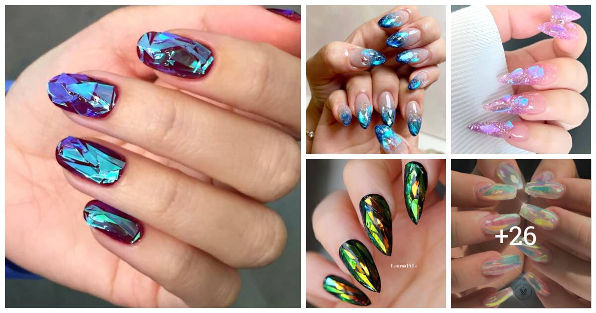 30 Irresistible Glass Nail Ideas For Stylish Girls