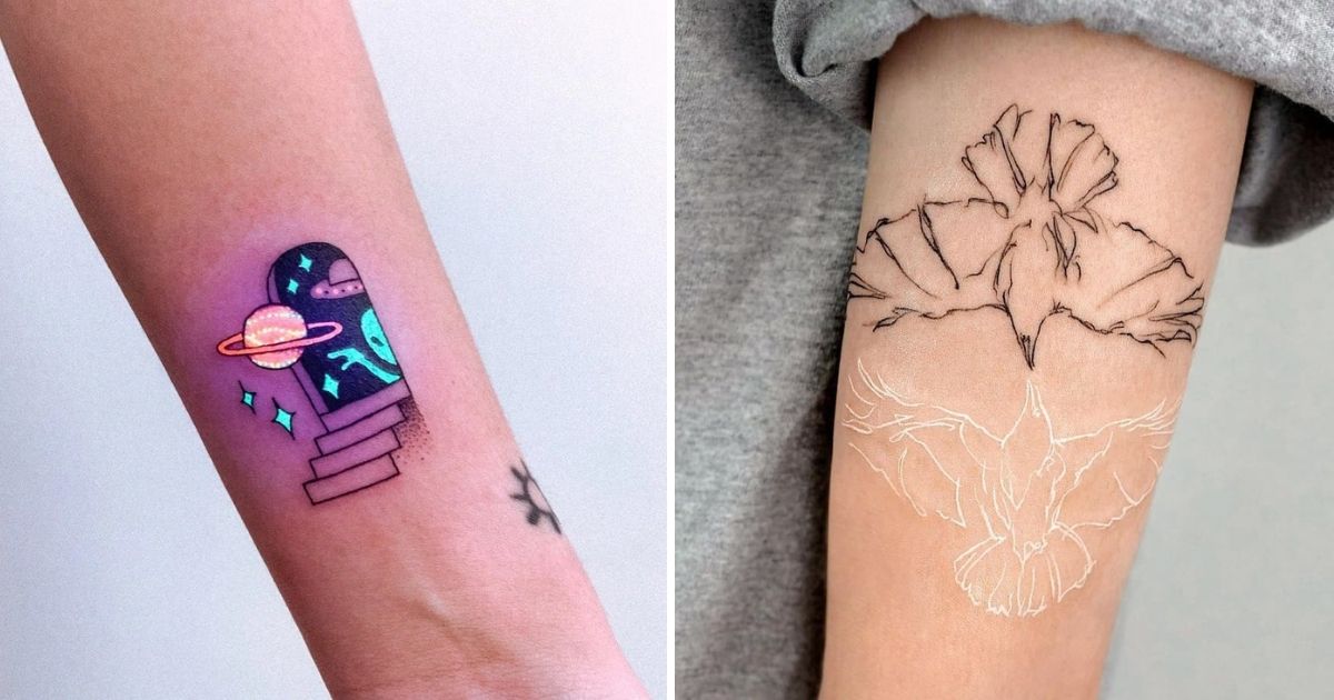 The Prettiest White Ink And Glow In The Dark Tattoos You’ll Ever See
