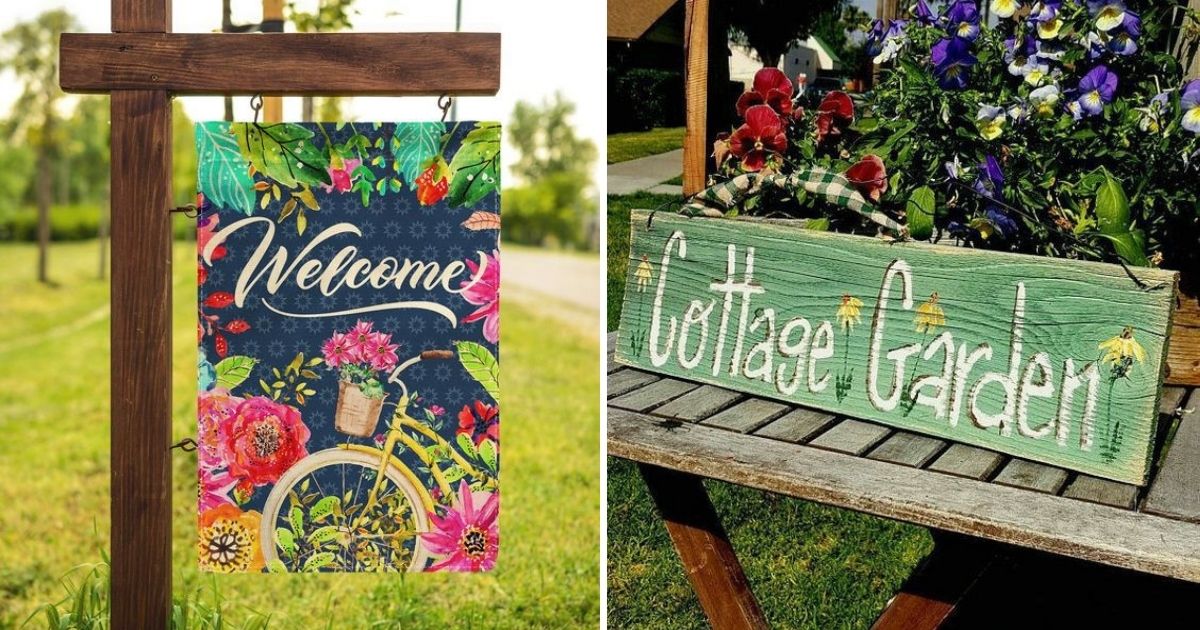 10+ Lovely Garden Sign Ideas That Add Style To Your Outdoor Sanctuary