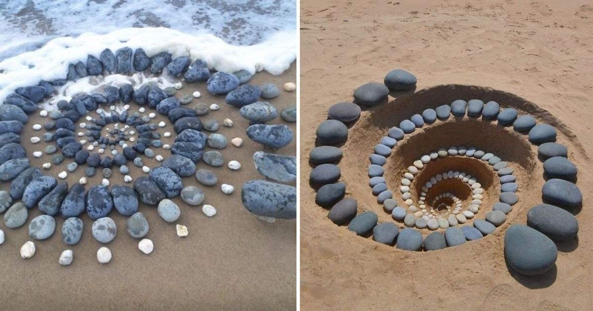 From Shoreline To Masterpiece: Artist's Therapeutic Stone Patterns ...