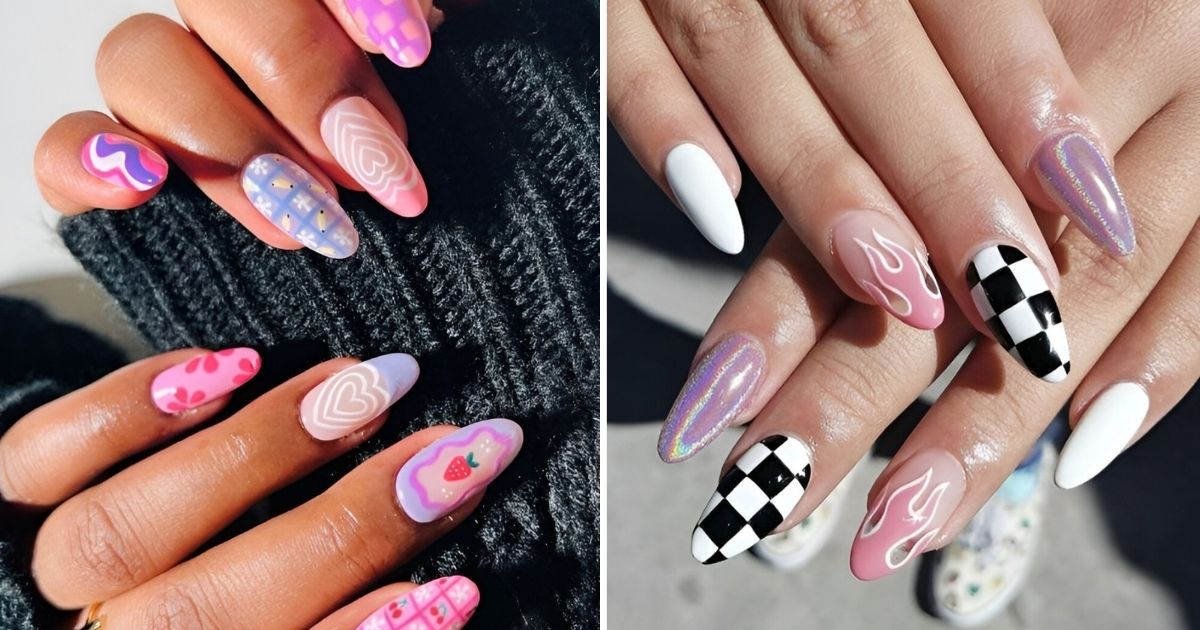 30 Chic Checkerboard Nail Designs To Look Awesome