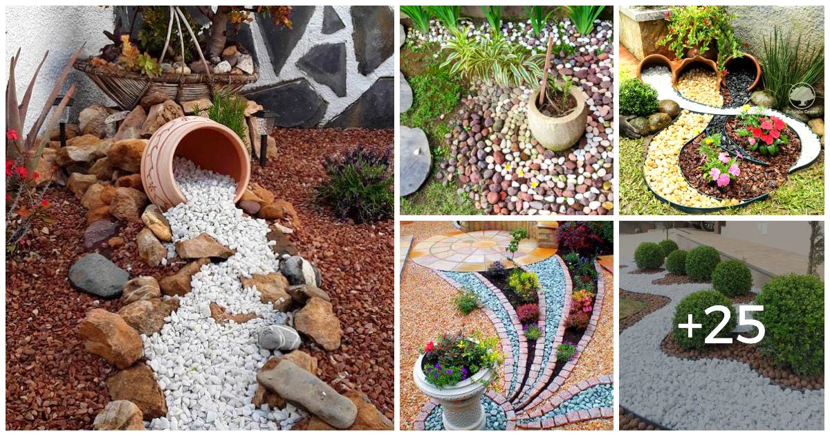 30 Serene Pebble Rock Garden Landscaping Inspirations