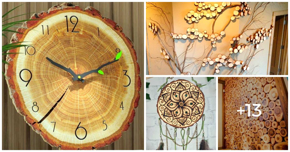 17 Wooden Slice Wall Decorations That Will Steal Your Heart