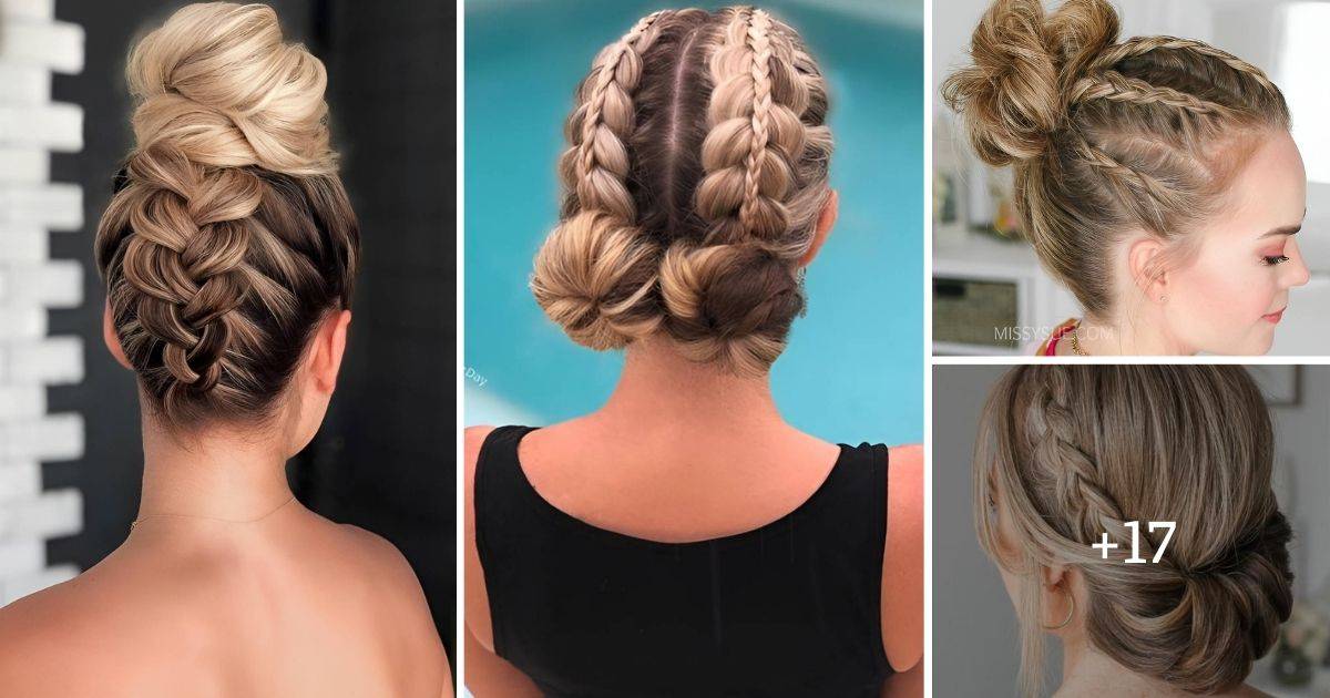 20 Easy But Gorgeous Braided Bun Hairstyles That Every Girl Can Do
