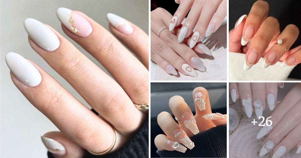 30 Glamorous White Nail Designs To Make You The Center Of Attention