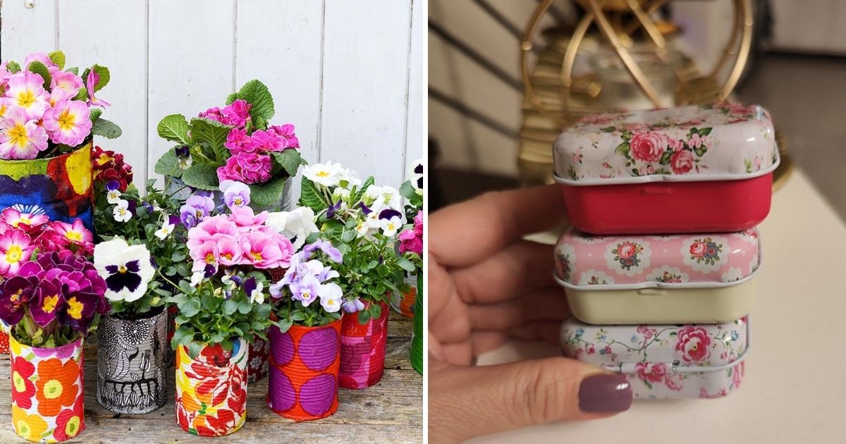 15 Upcycled Tin Can Crafts That Make A Difference
