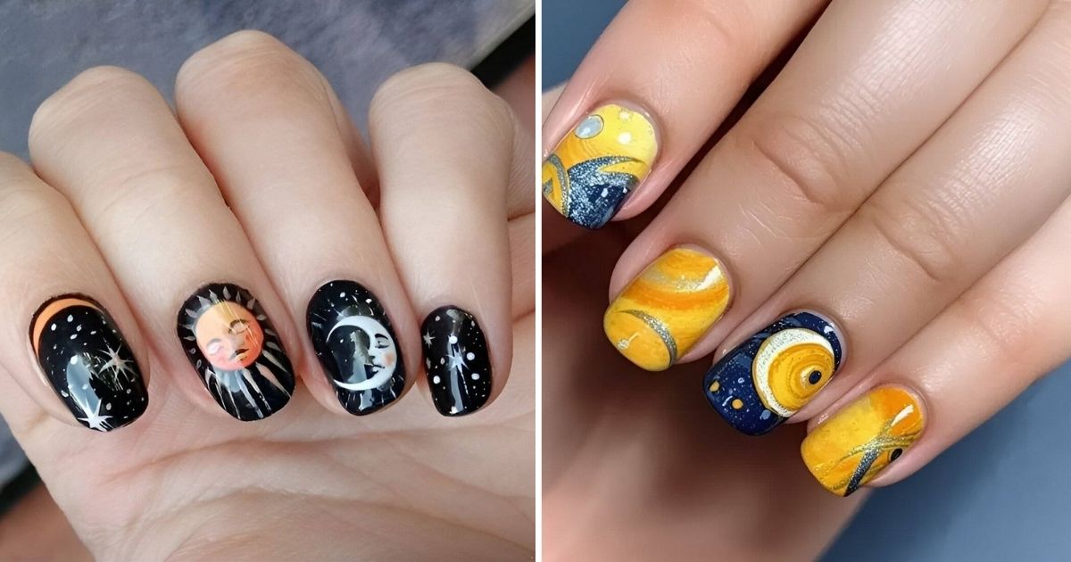 25 Charming Moon Nail Art Designs To Show Your Feminine Energy