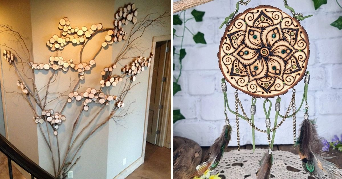 17 Wooden Slice Wall Decorations That Will Steal Your Heart