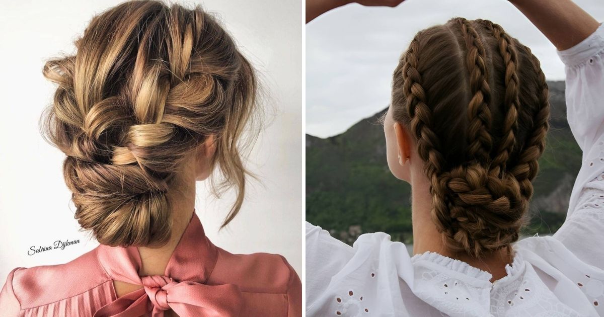 20 Easy But Gorgeous Braided Bun Hairstyles That Every Girl Can Do
