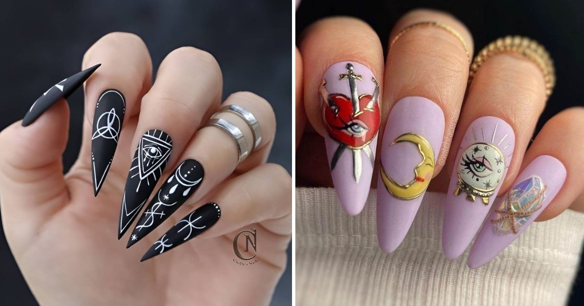 25 Unique Tarot Nail Designs For Mysterious Girls