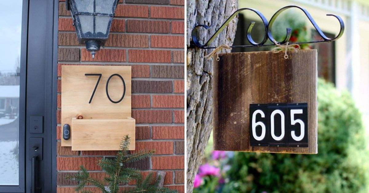 20 Unique DIY House Number Concepts To Elevate Your Curb Appeal