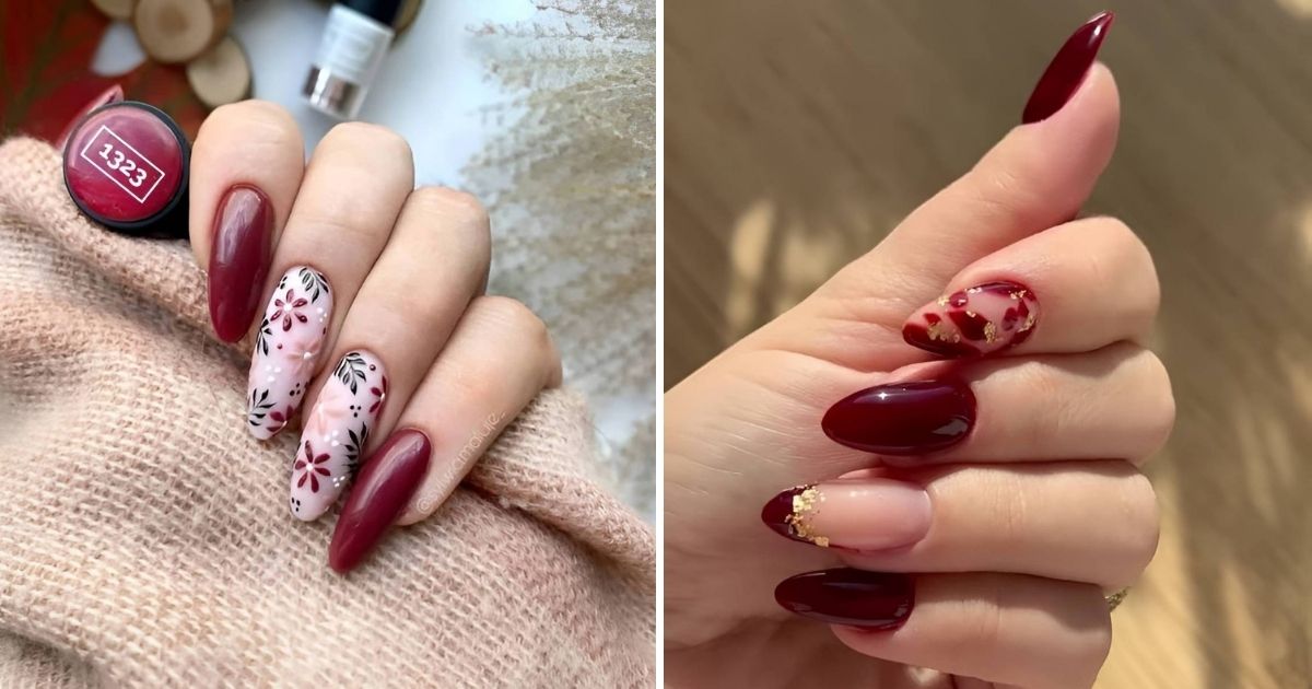 27 Hottest Maroon Red Nail Ideas To Try Right Now