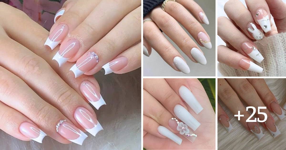 30 Glamorous White Nail Designs To Make You The Center Of Attention