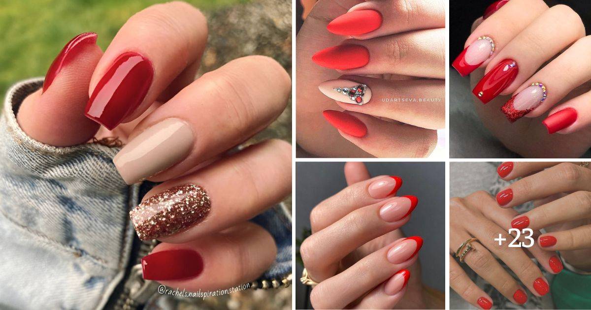 27 Glamorous Red Manicures To Make You Irresistible
