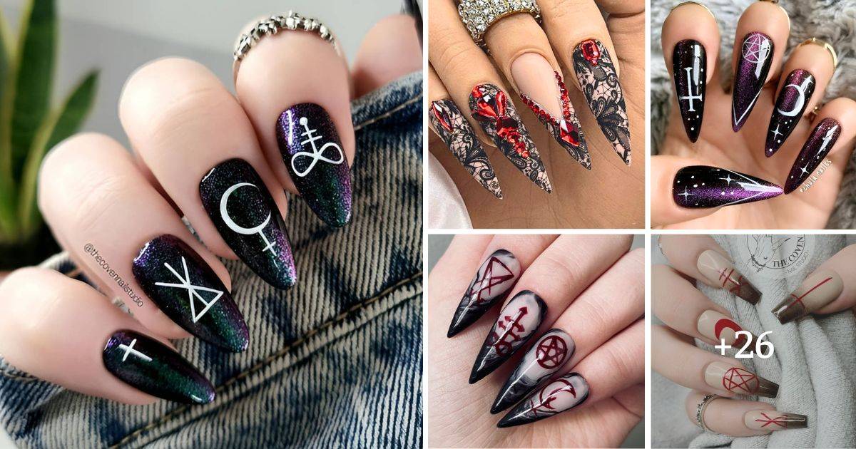 30 Hauntingly Beautiful Goth Nail Designs