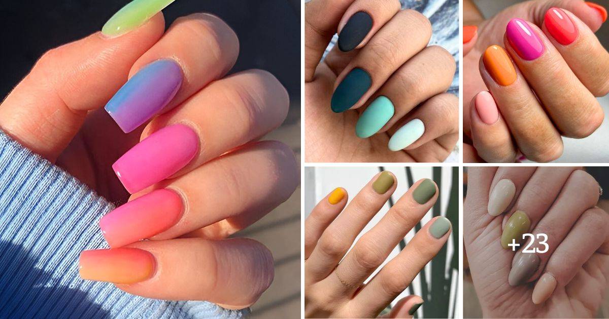 27 Colorful Gradient Nail Designs Every Beginners Can Copy