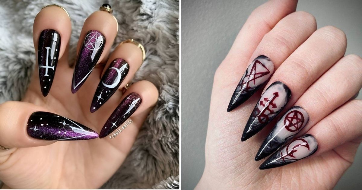 30 Hauntingly Beautiful Goth Nail Designs