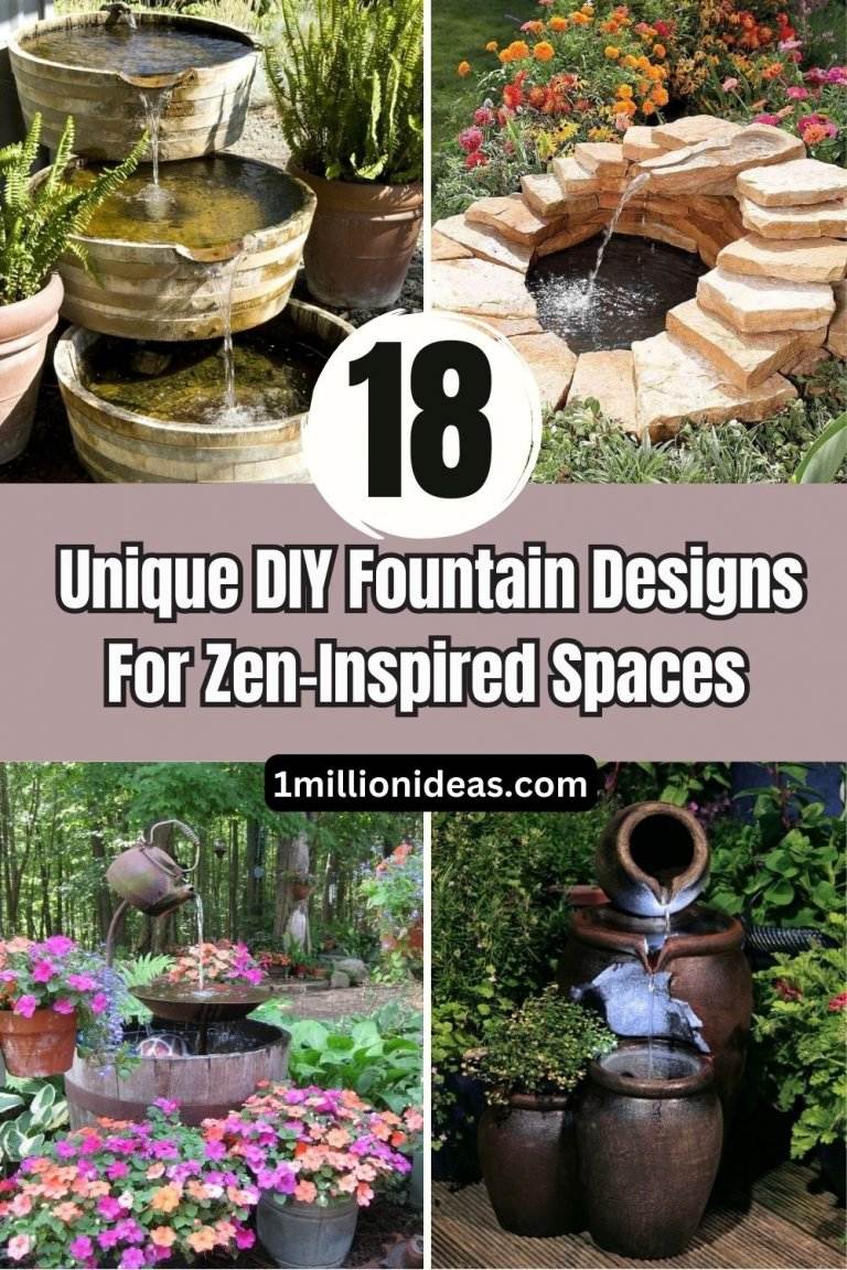 18 Unique DIY Fountain Designs For Zen-Inspired Spaces