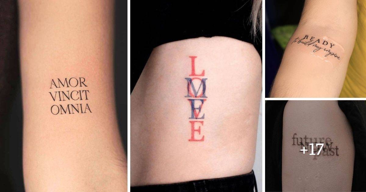 20 Clever And Charming Word Tattoo Ideas
