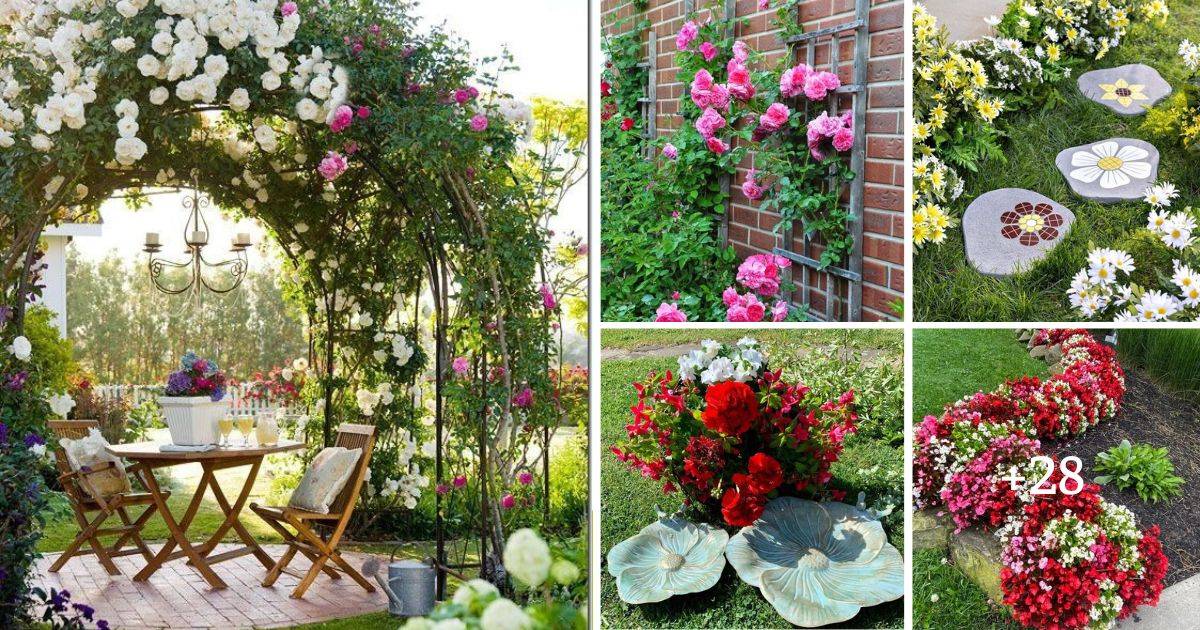 33 Flower-Styled Garden Decorations To Enchant Your Outdoors