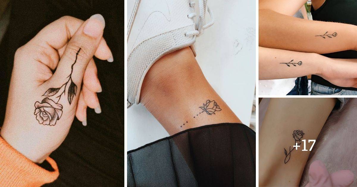 20 Mini Rose Tattoo Ideas That Are The Peak Of Feminity