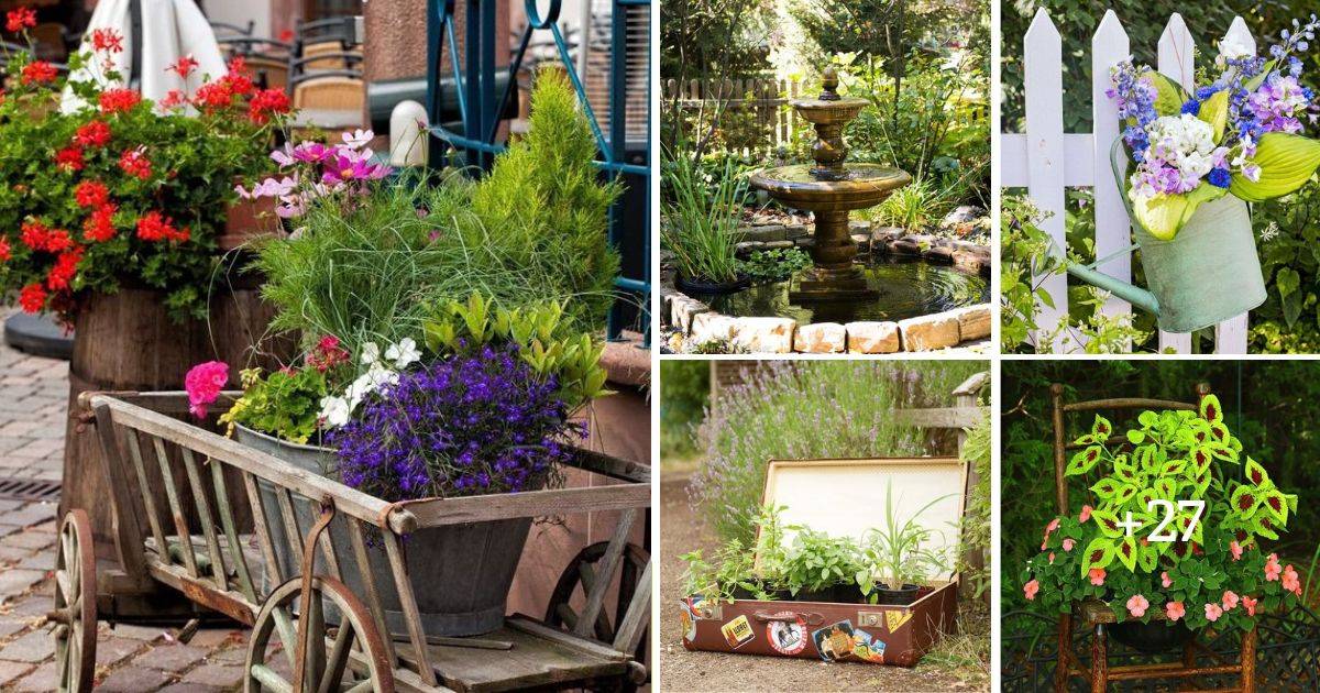 32 Amazing Ideas To Create A Charming And Nostalgic Vintage Garden