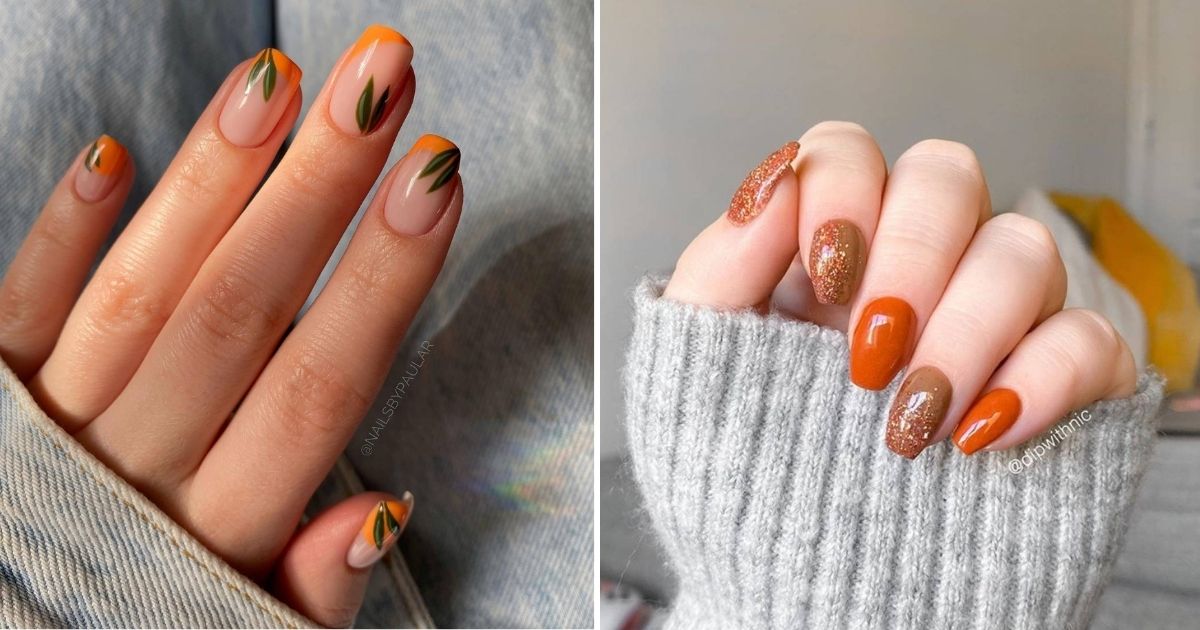 30 Chic Orange Nail Ideas To Make You Look Stunning