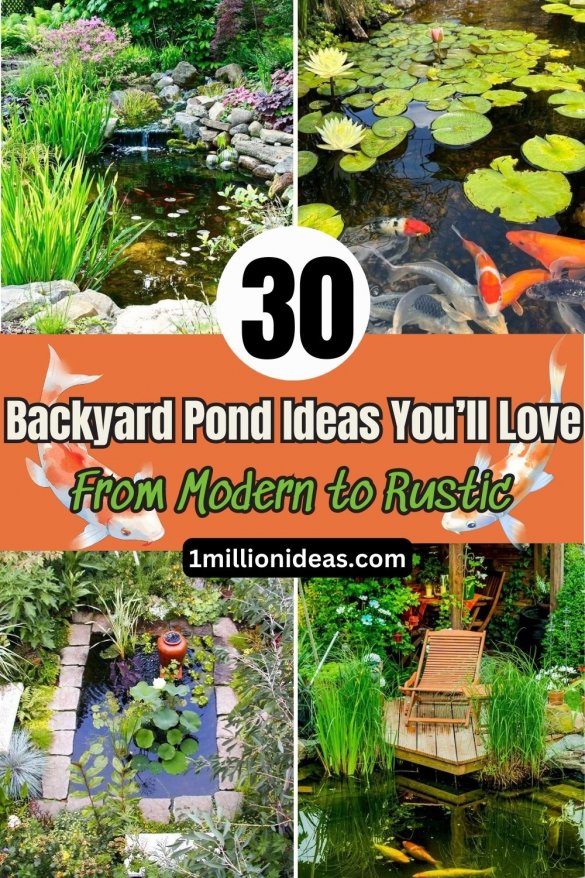 30 Backyard Pond Ideas You’ll Love: From Modern to Rustic